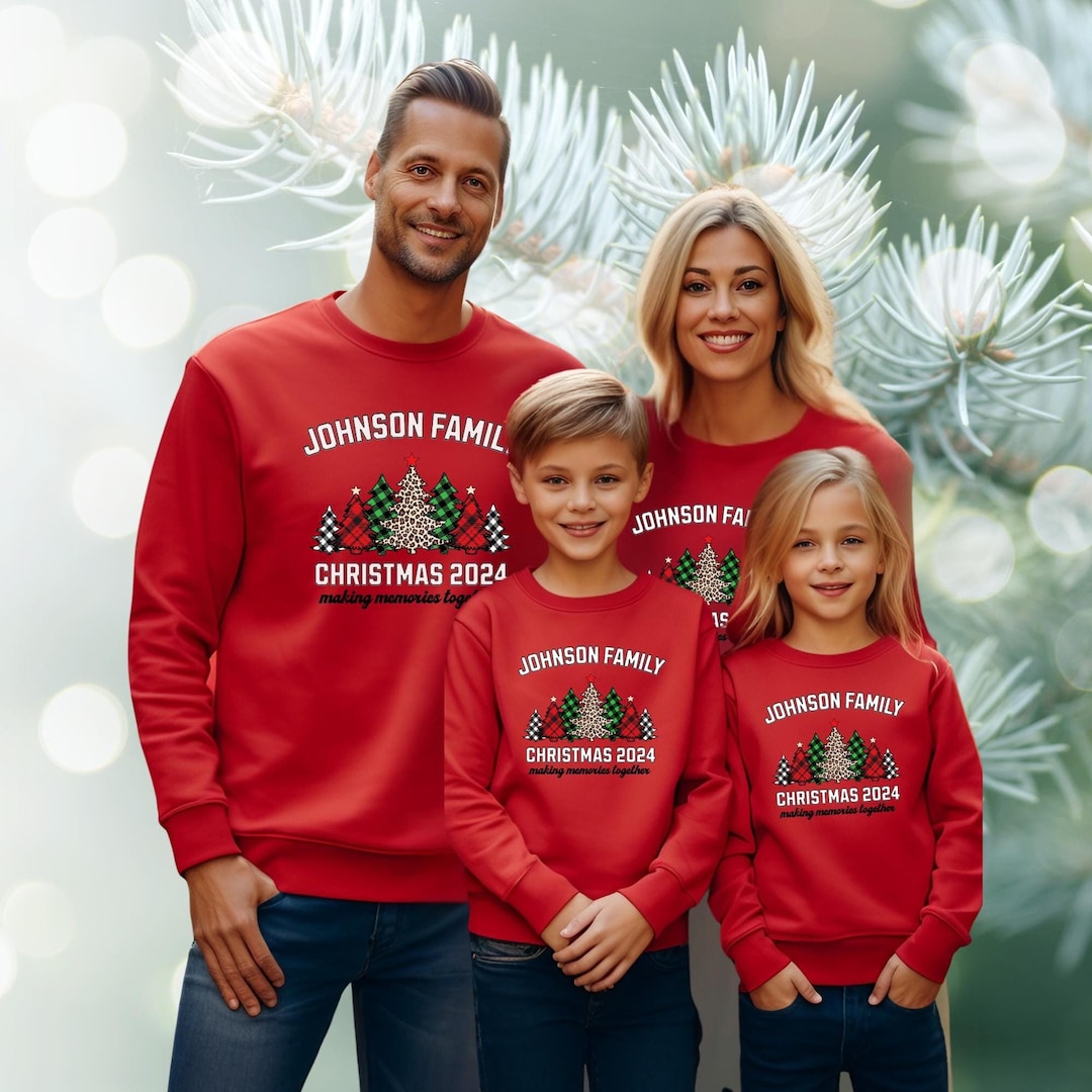 Family Christmas Sweatshirts, Custom Family Christmas Sweatshirt ...