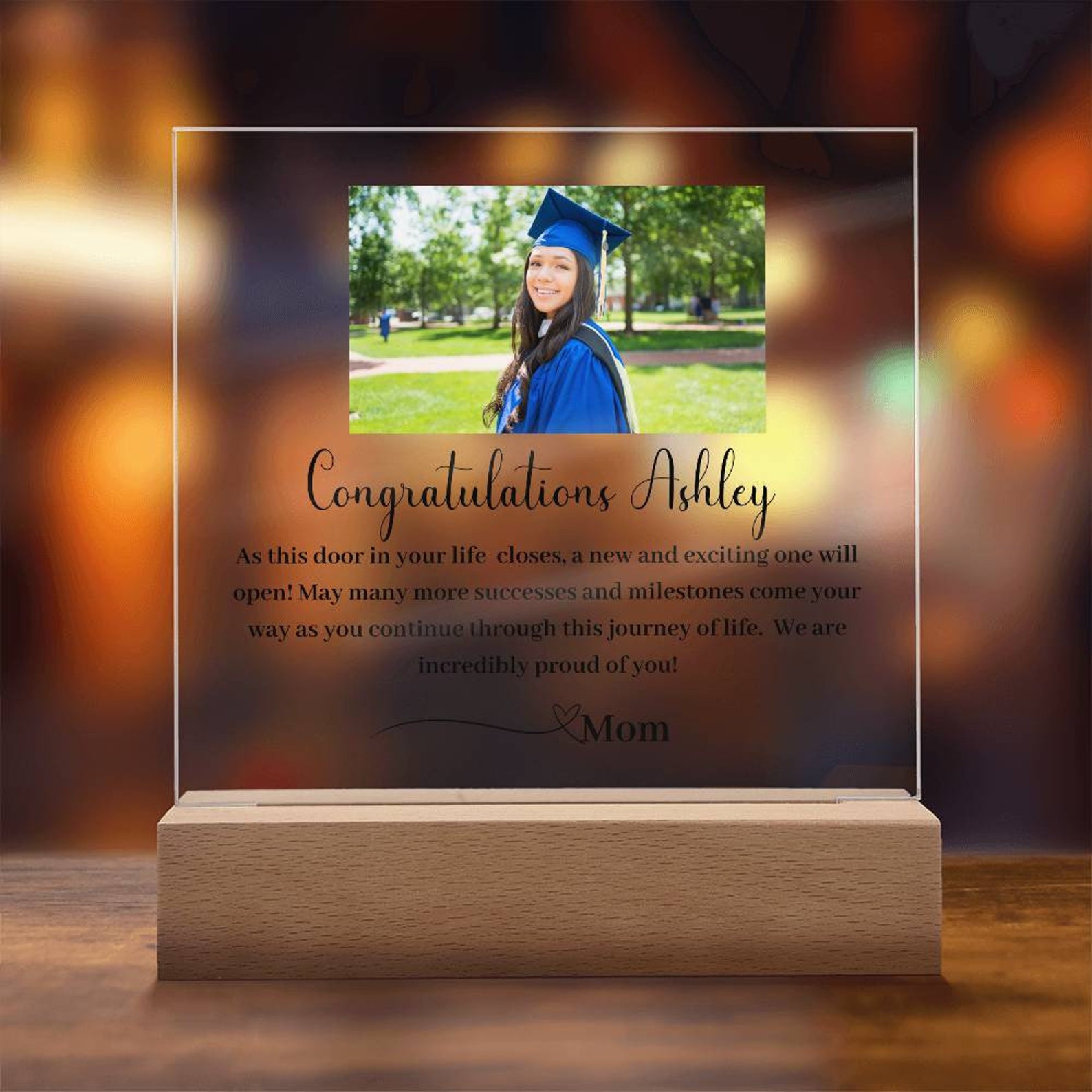 Custom Graduation Plaque, Acrylic Plaque for Graduate, Graduation Gifts ...