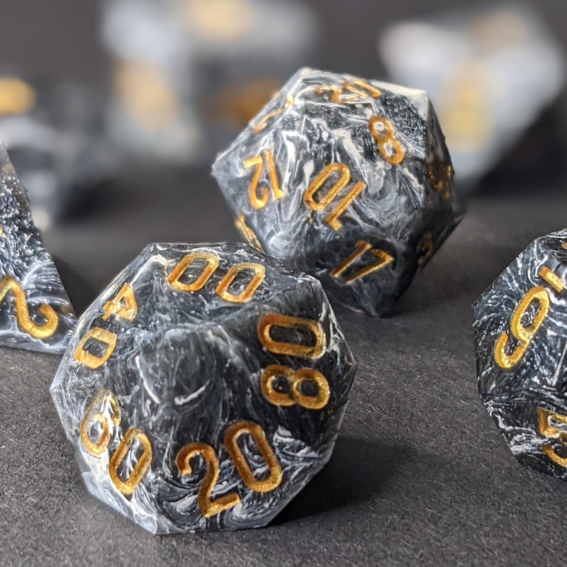 Black Dice Set - Etsy