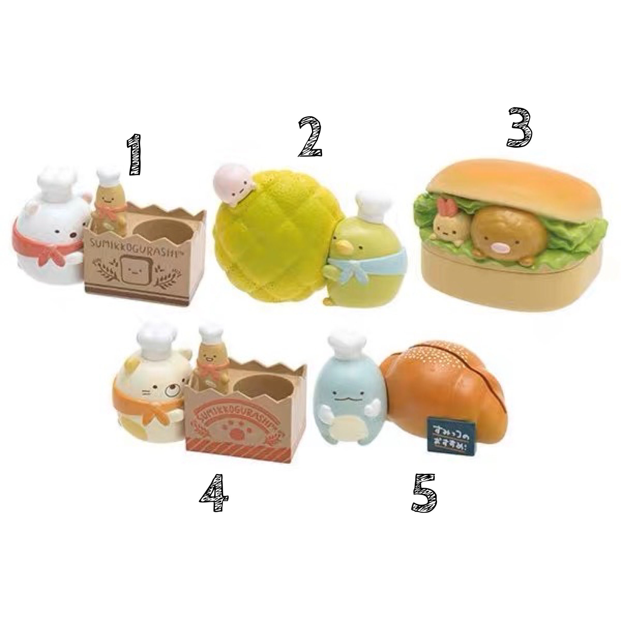X-SAN Bread With Sumikko Gurashi Part 3, Japan Toys or Gashapons ...
