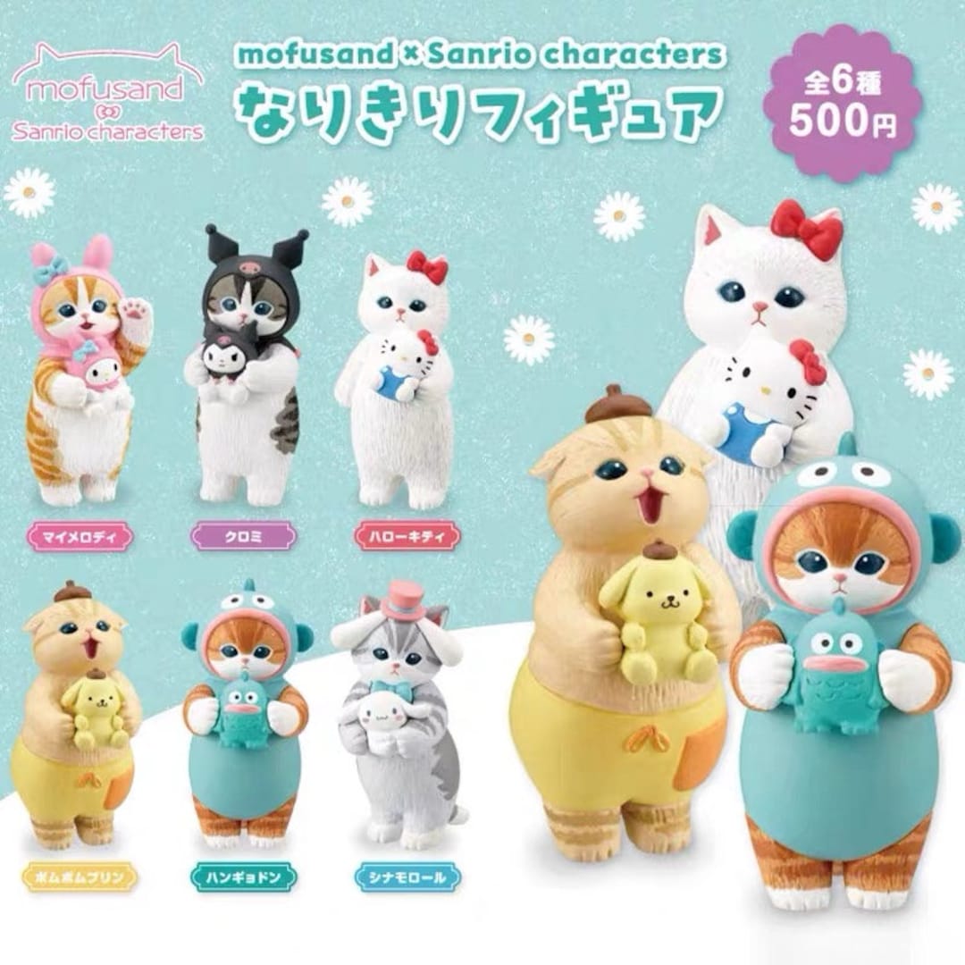 Bandai Mofusand Cats With Cartoon Wearing Collection , Japan Toys or ...