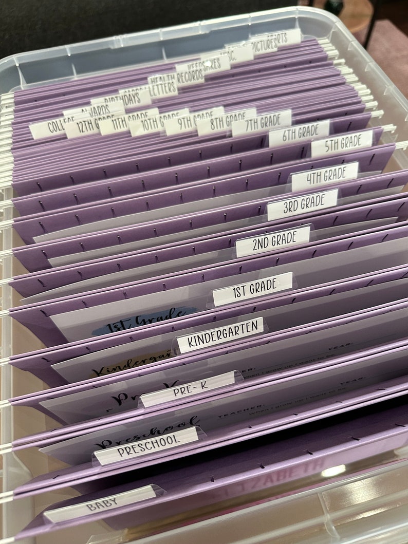 Milestone File Tote - Etsy