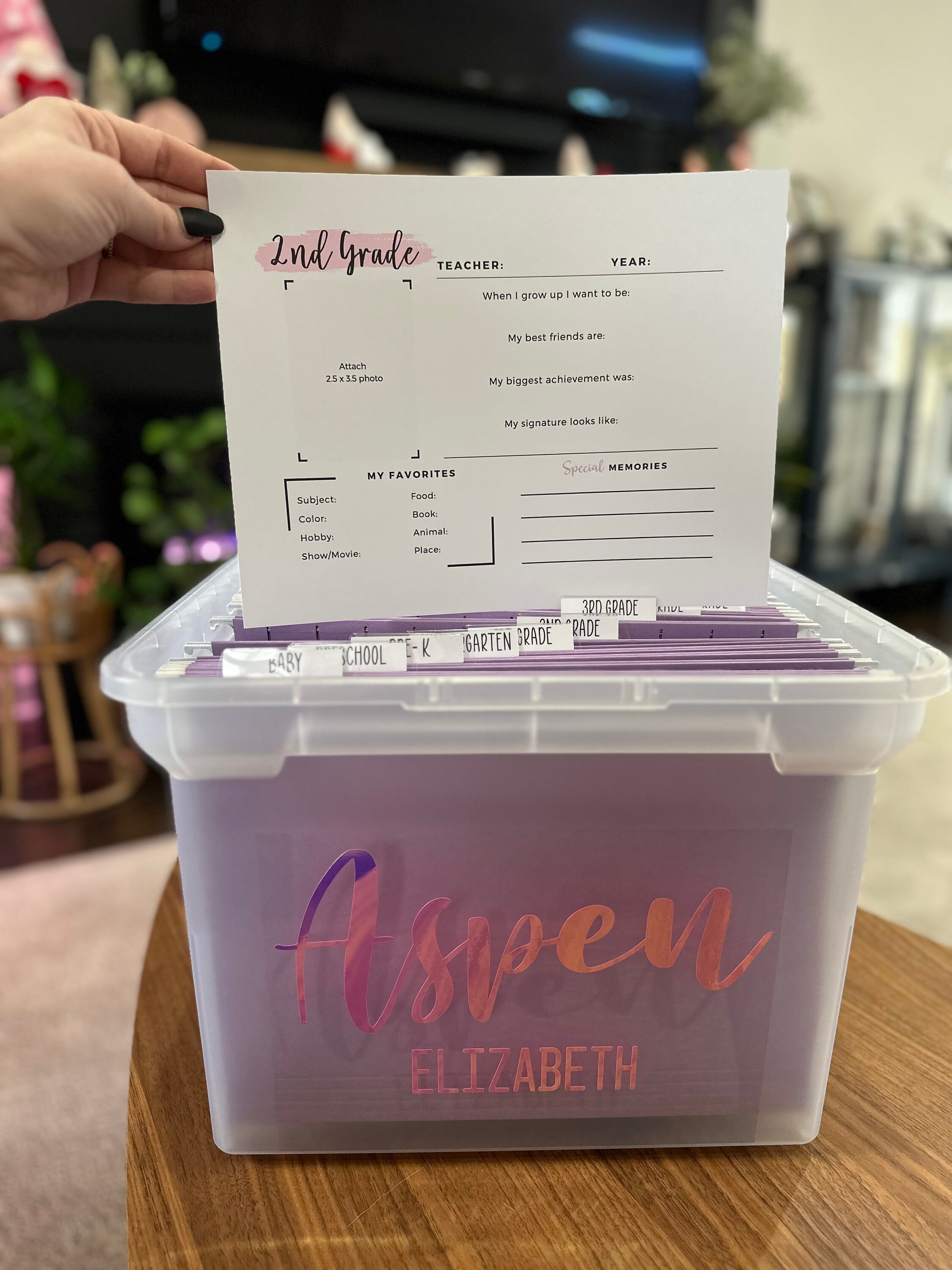 Milestone File Tote - Etsy