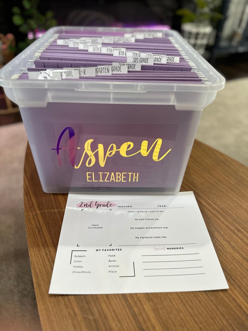 Milestone File Tote - Etsy