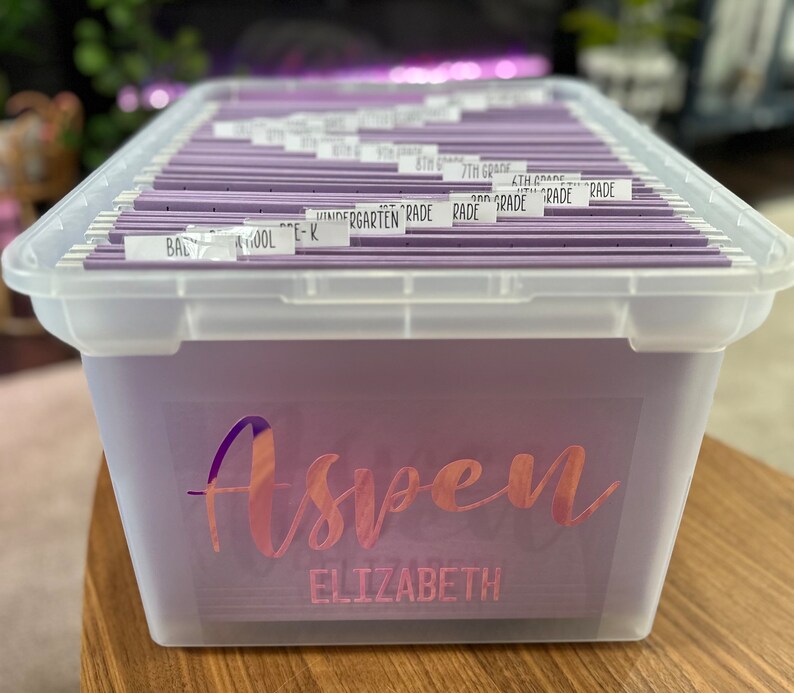 Milestone File Tote - Etsy