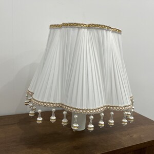 Large White Silk Lamp Shades , Vintage Lampshades for Table Lamps/floor ...