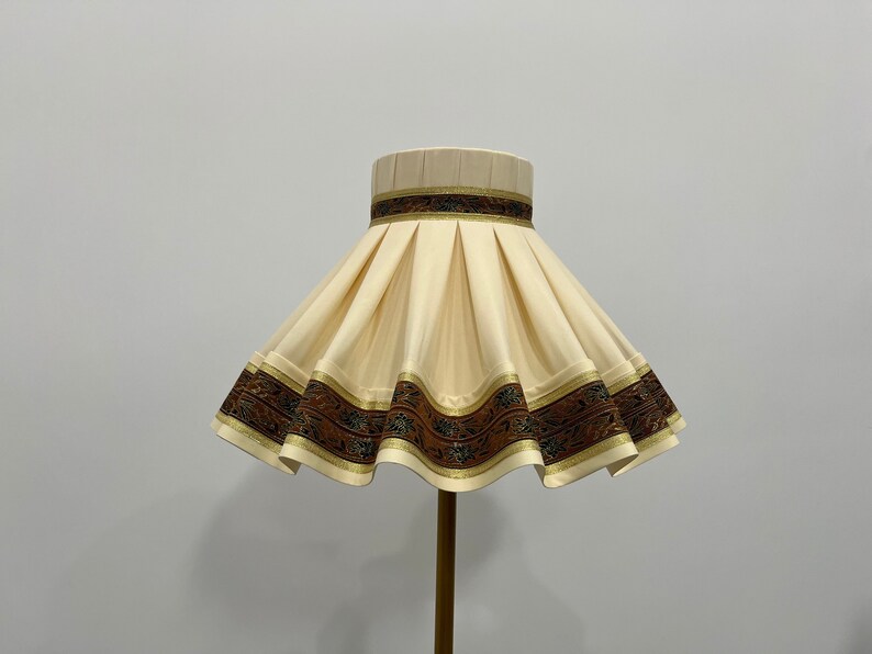 Large Pleated Skirt Lampshade for Floor Lamp,european Style Vintage ...