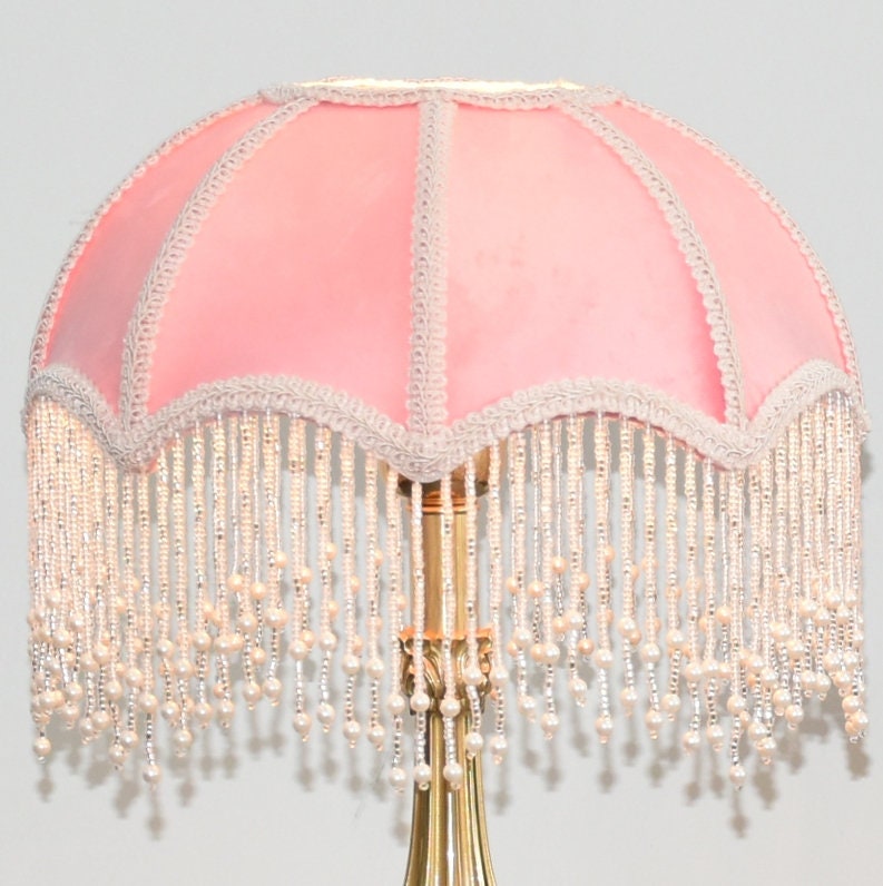 Pink Velvet Lamp Shades Retro Style Lampshade for Table Lamp / - Etsy