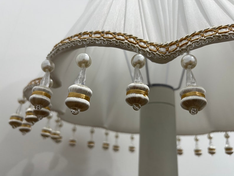 Large White Silk Lamp Shades Vintage Lampshades for Table - Etsy