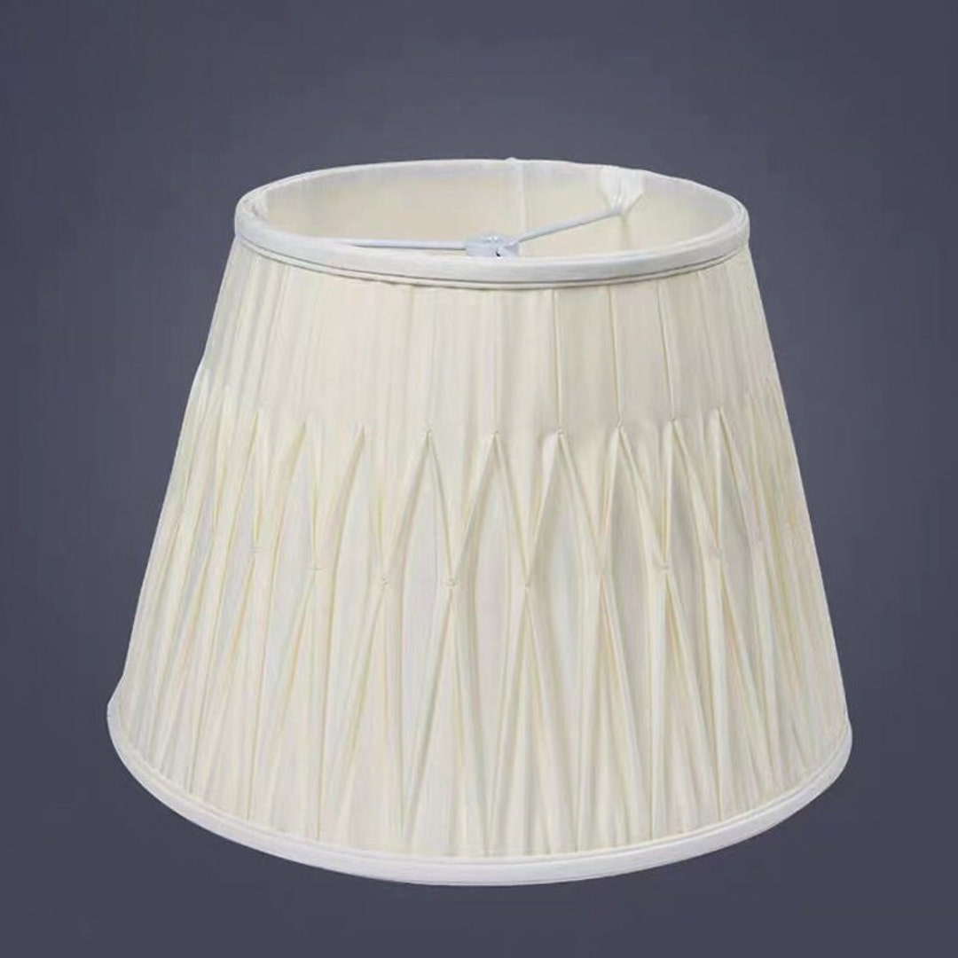 White Fabric Lamp Shades , Simple Style Lampshades for Table Lamp ...