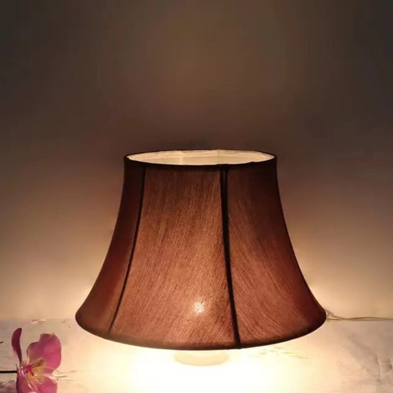 Wine Red Fabric Lamp Shades Vintage Lampshade for Table Lamp - Etsy
