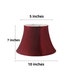 Wine Red Fabric Lamp Shades , Vintage Lampshade for Table Lamp , Retro ...