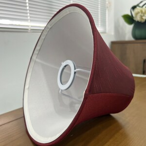 Wine Red Fabric Lamp Shades , Vintage Lampshade for Table Lamp , Retro ...