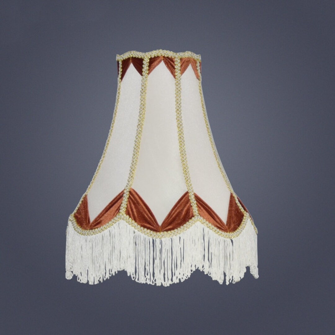 European Flannel Lampshade, Royal Style Fabric Lampshade Vintage ...