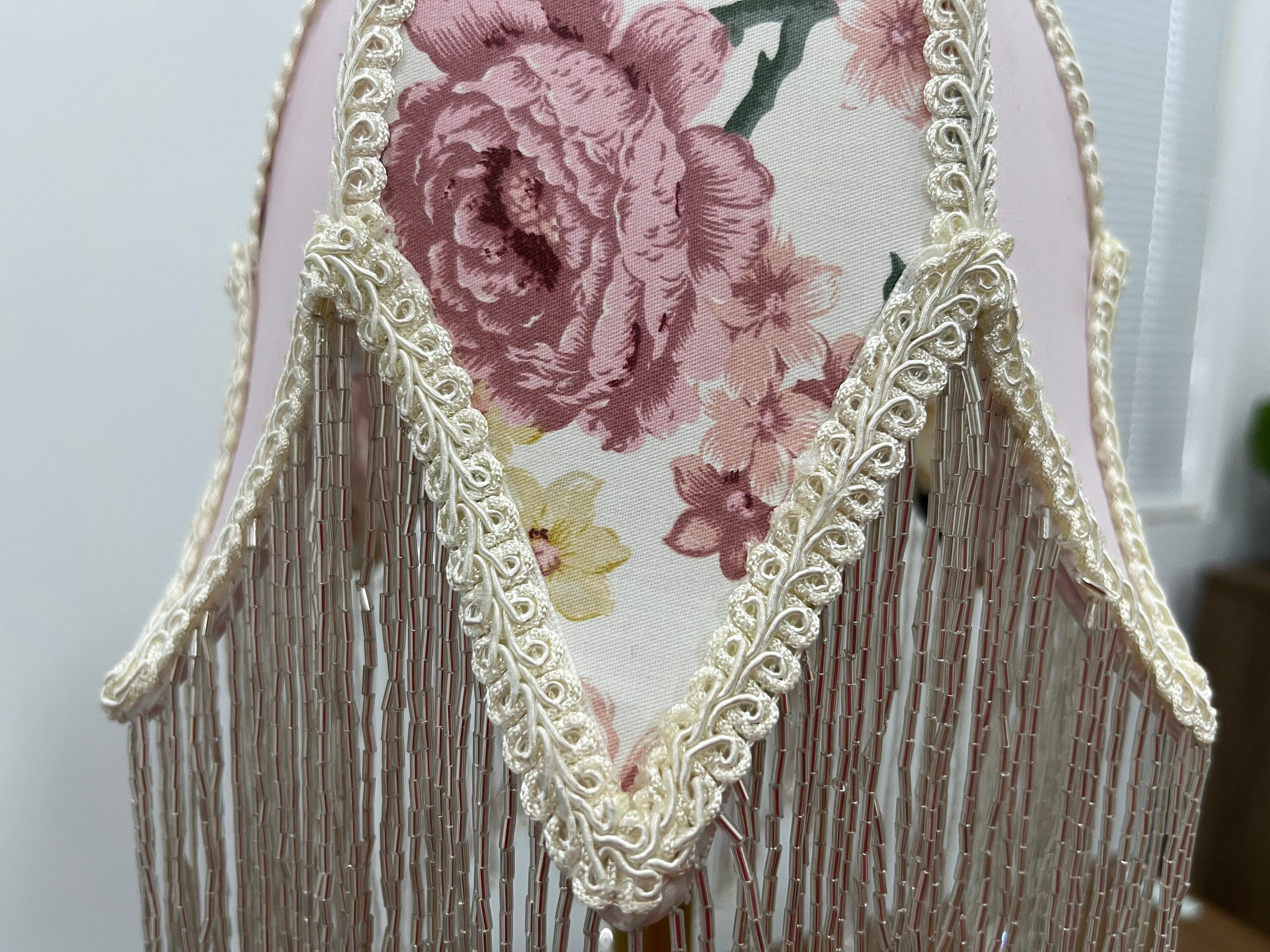 Petal Tassels Lamp Shades chic Floral Fabric Lampshades for - Etsy