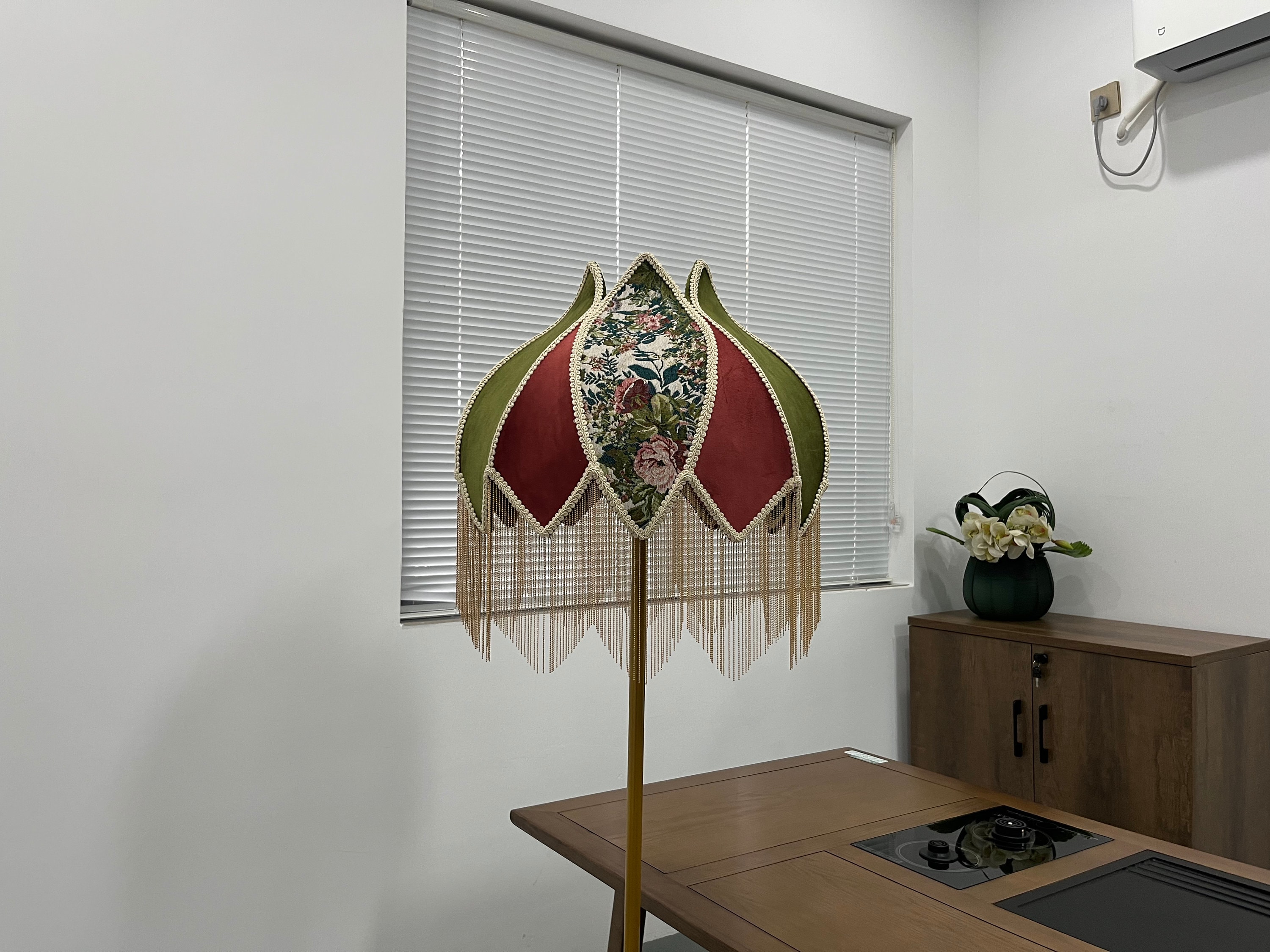 Luxury Velvet With Copper Fringes Lamp Shade Vintage Lamp - Etsy