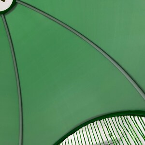 Jade Green Silk Lamp Shade With Beaded Tassels, Vintage Fringed ...