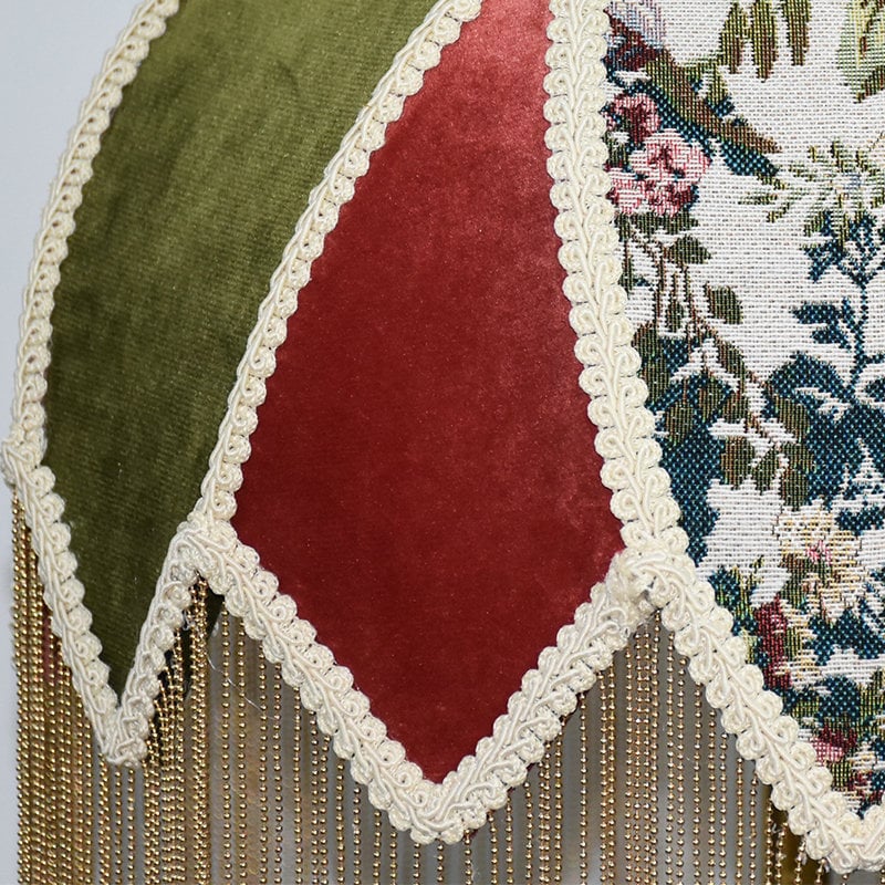 Luxury Velvet With Copper Fringes Lamp Shade Vintage Lamp - Etsy