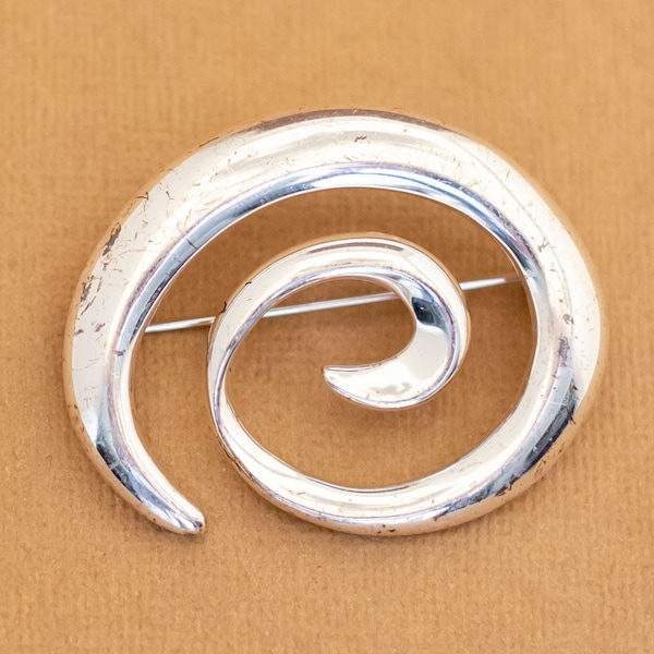 Spiral Brooch - Etsy