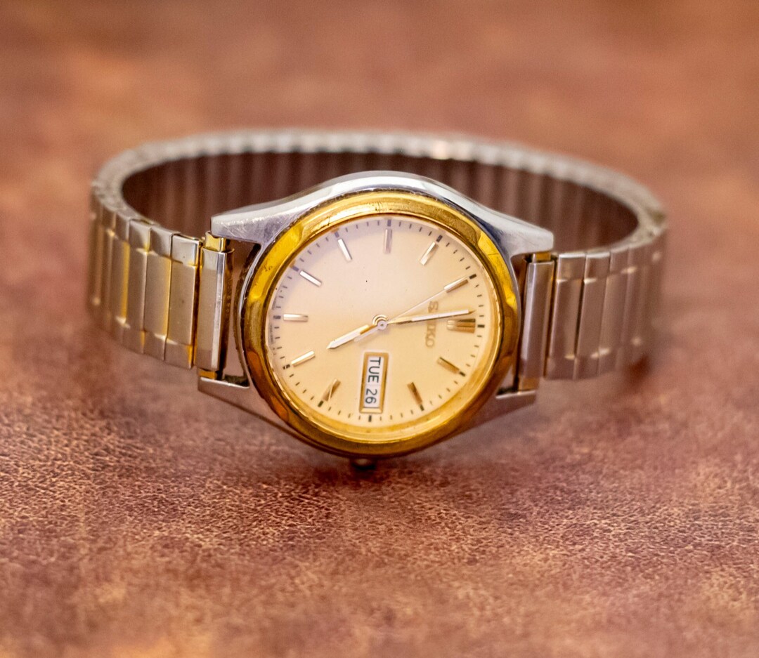 8 Inch, Vintage Two Tone Modern Stylish Watch Y23 - Etsy