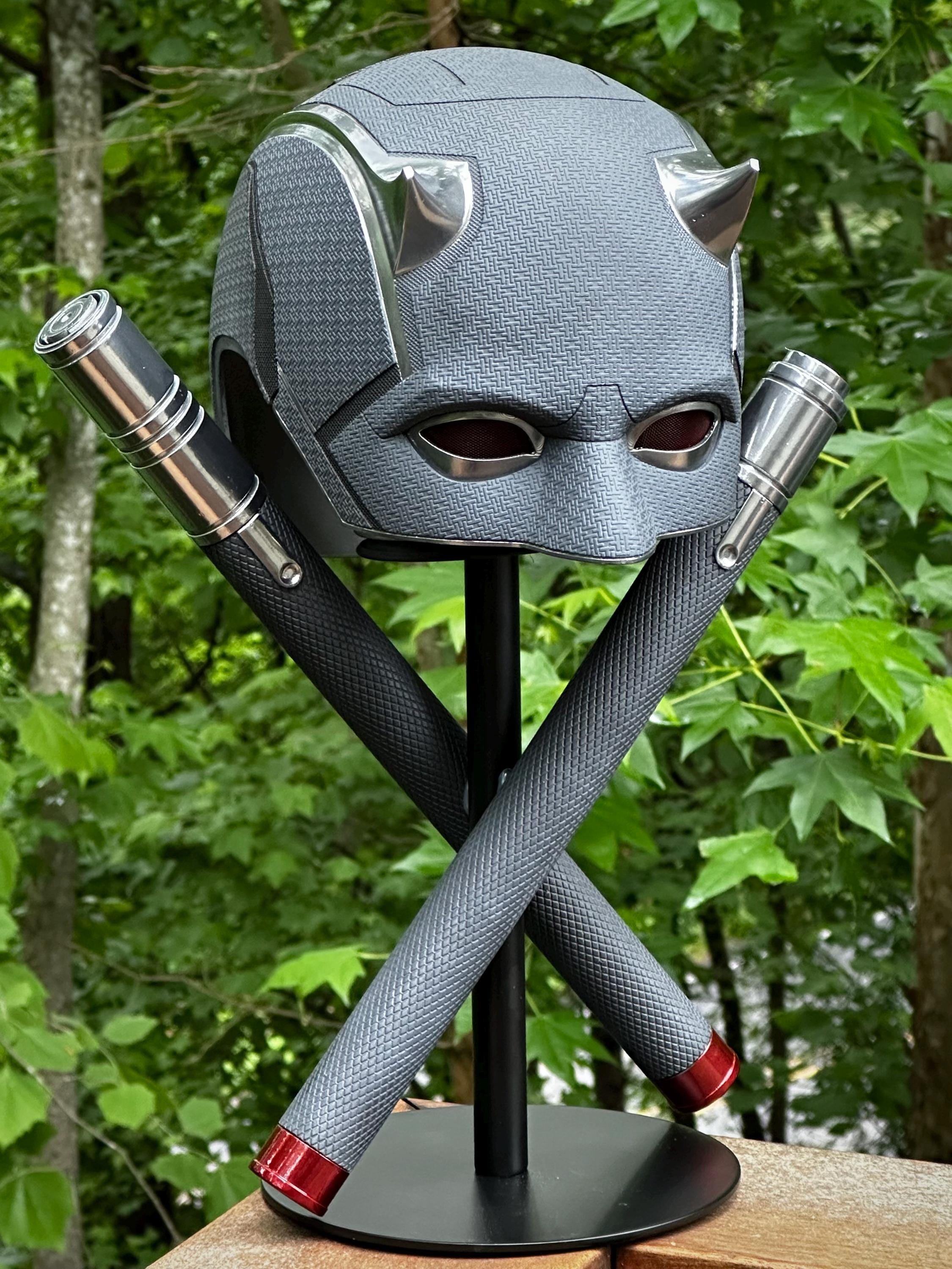 Daredevil Cosplay Helmet and Batons - Etsy