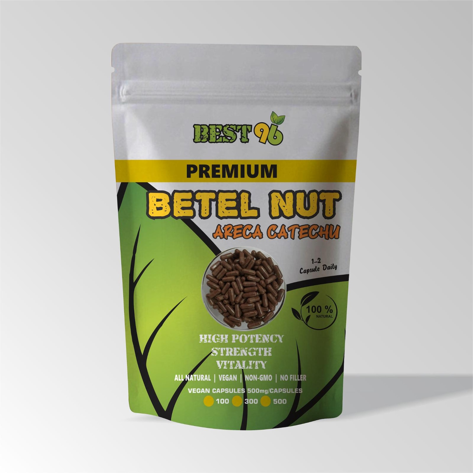 Betel Nut Extract - Pure Natural Organic - 500 Mg Vegan Capsules - Etsy
