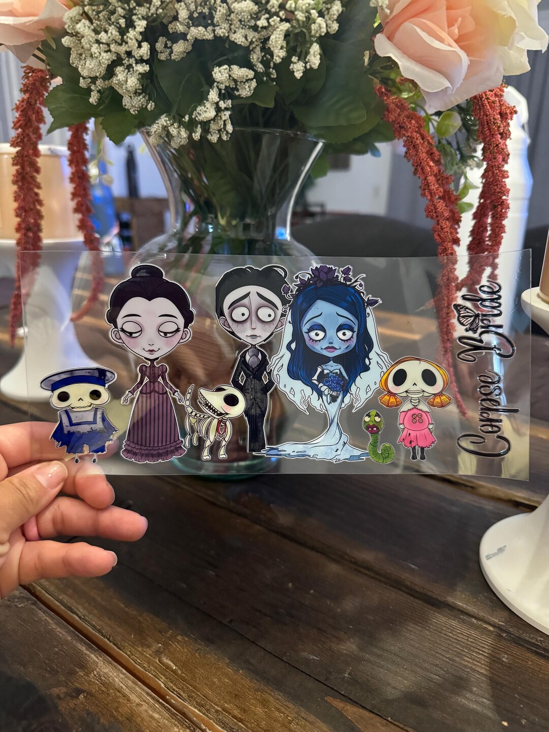 Corpse Bride,uvdtf, UV DTF Cup Wrap, Transfers, Ready to Apply, Libbey ...