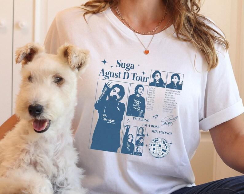 Vintage suga world tour shirt, suga tour shirt, suga agust d world tour ...