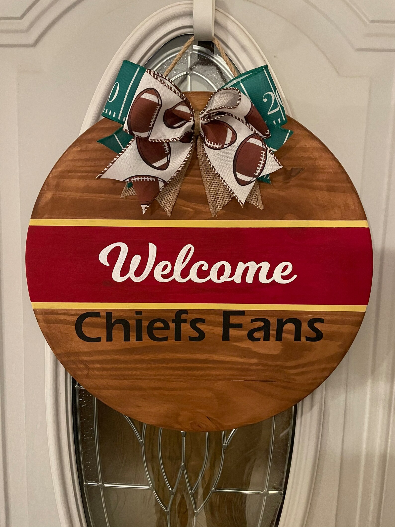 Welcome Chiefs Sign - Etsy