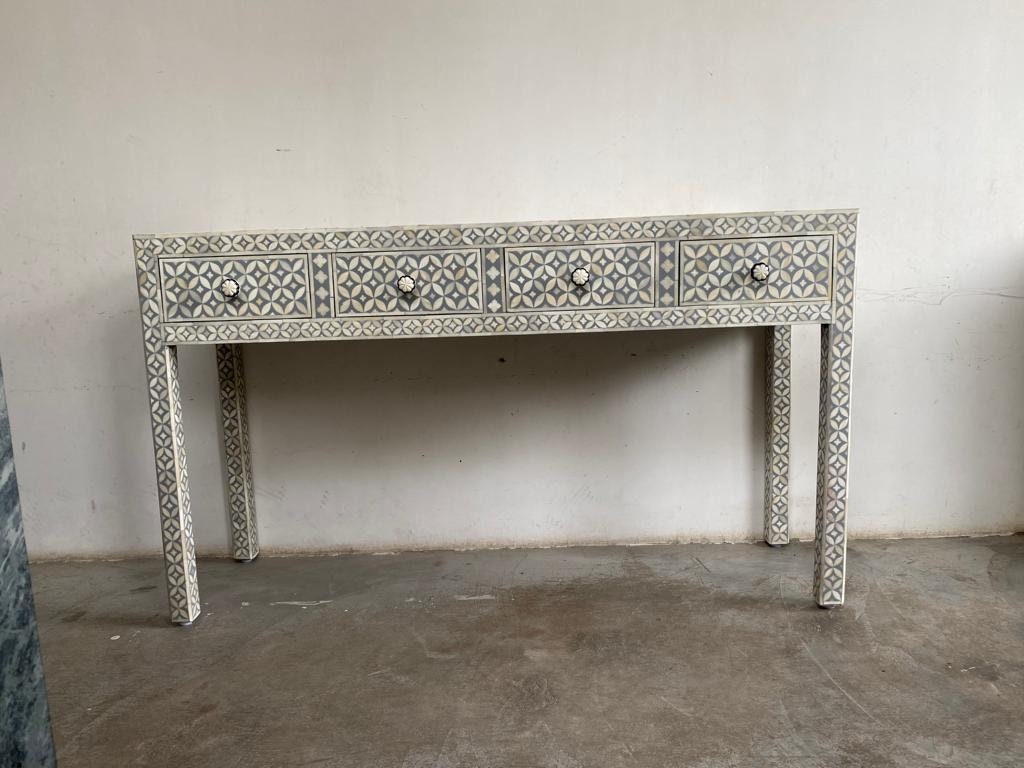 Bone Inlay Work Desk, Bone Inlay Console Table, Bone Inlay Furniture ...