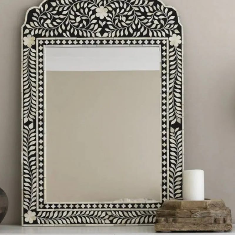 Bone Inlay Mirror - Etsy