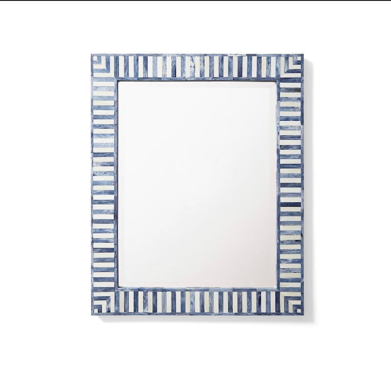 Inlay Blue Wall Mirror - Etsy