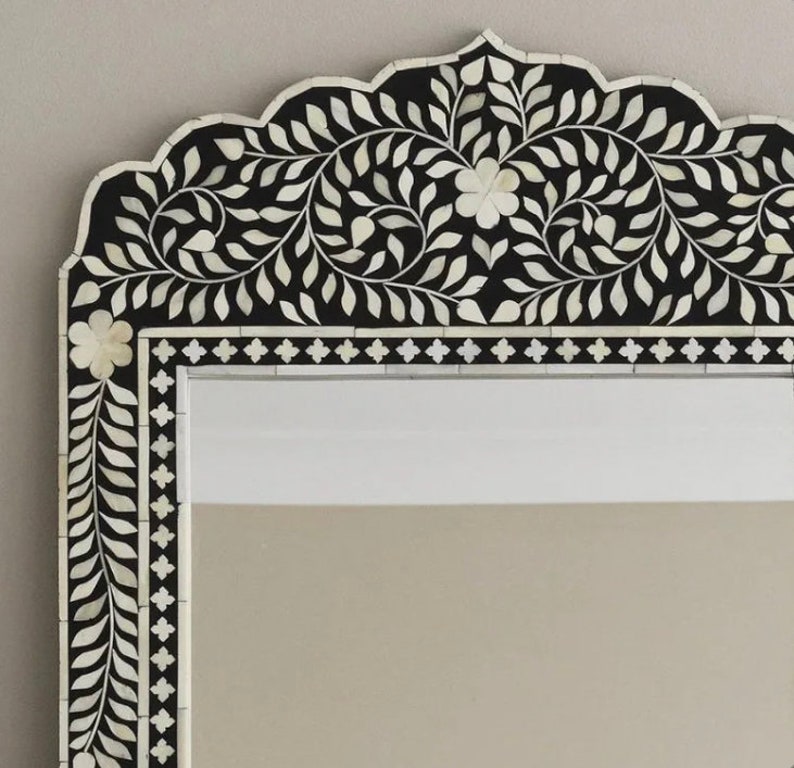 Bone Inlay Mirror - Etsy