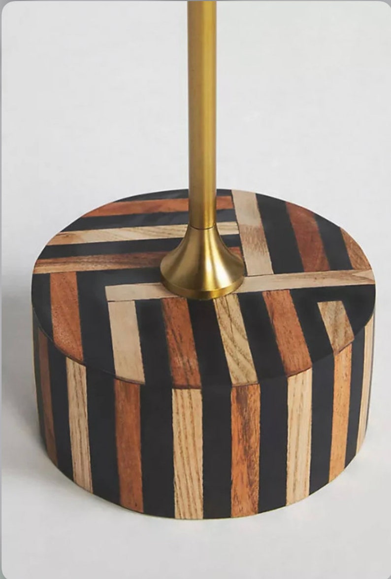 Round Side Table , Bone Inlay End Table , Bone Inlay Furniture , Small ...