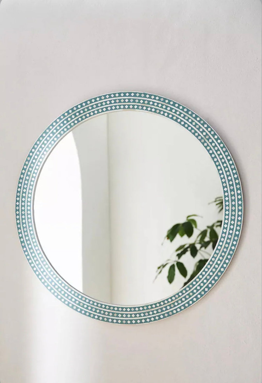 Bone Inlay Diamond Mirror, Diamond Bone Inlay Mirror, Bone Inlay Wall ...