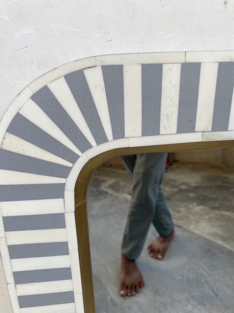 Handmade Bone Inlay Mirror Frame, Inlay Wall Mirror, Inlay Mirror Frame ...