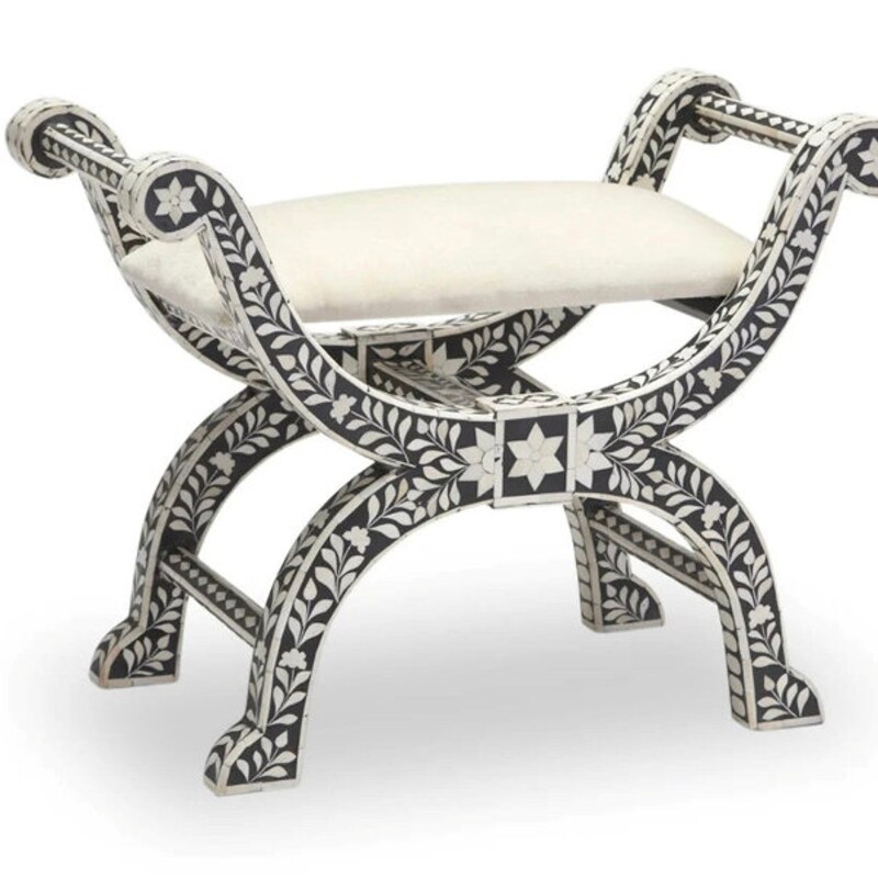 Bone Inlay Bench - Etsy