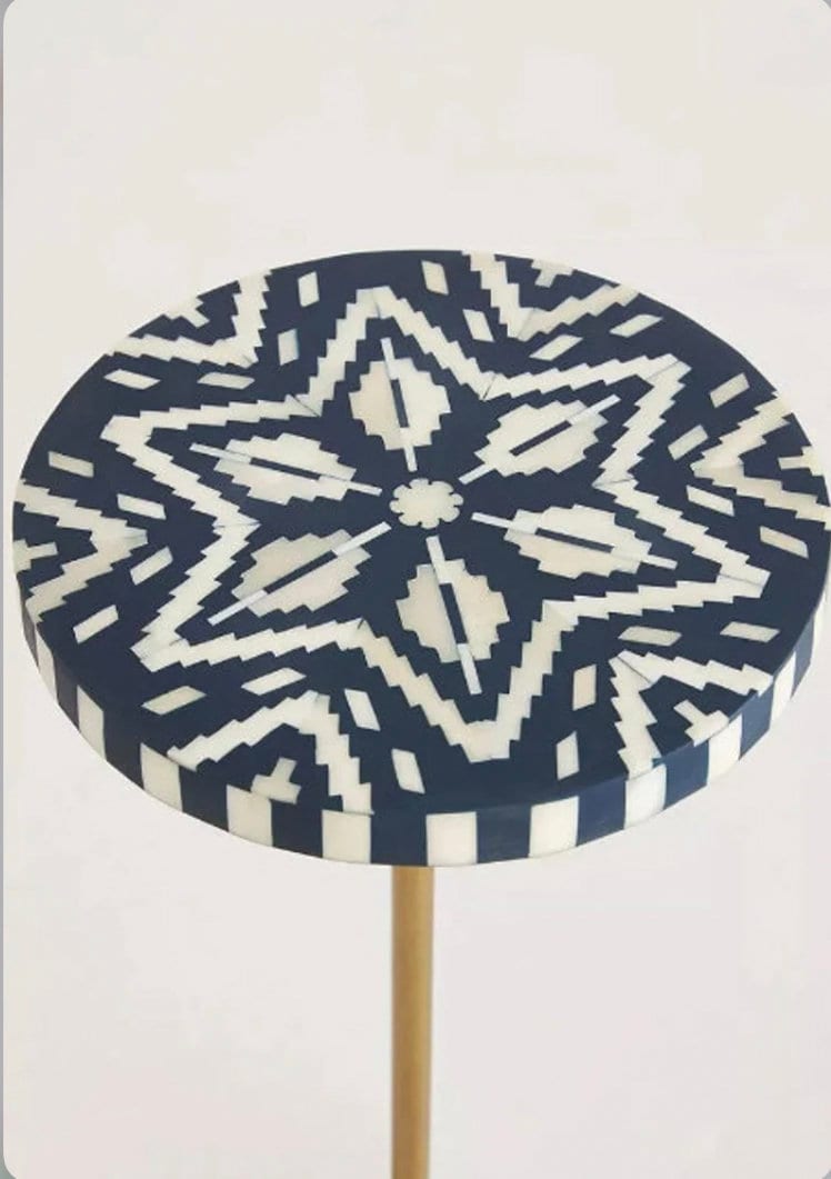 Bone Inlay Side Table , Bone Inlay End Table , Bone Inlay Furniture ...