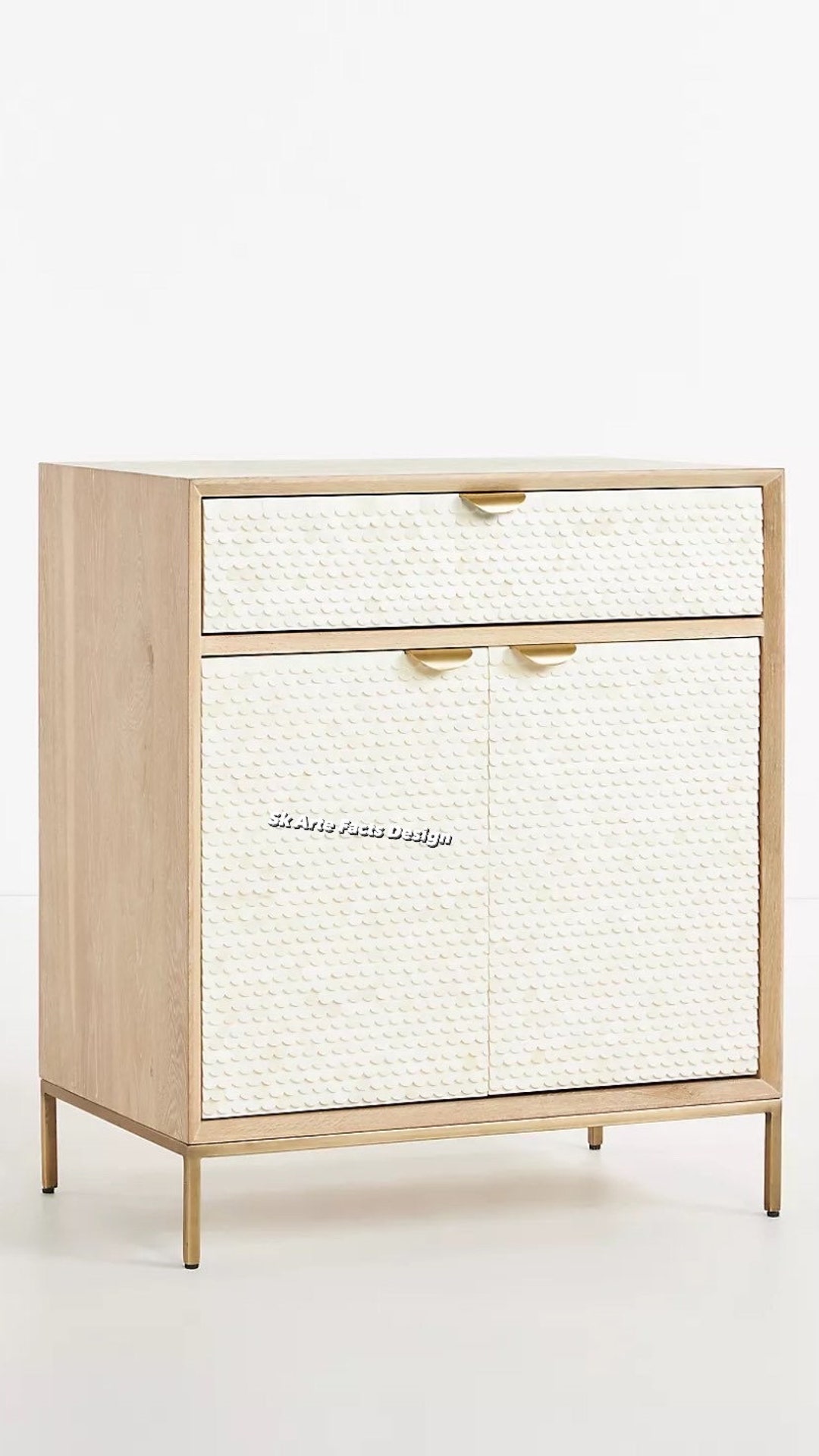 Handmade Bone Inlay Entryway Cabinet Fish Scale Design - Etsy