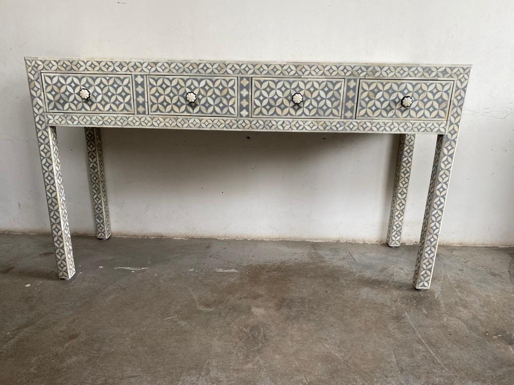 Bone Inlay Work Desk, Bone Inlay Console Table, Bone Inlay Furniture ...