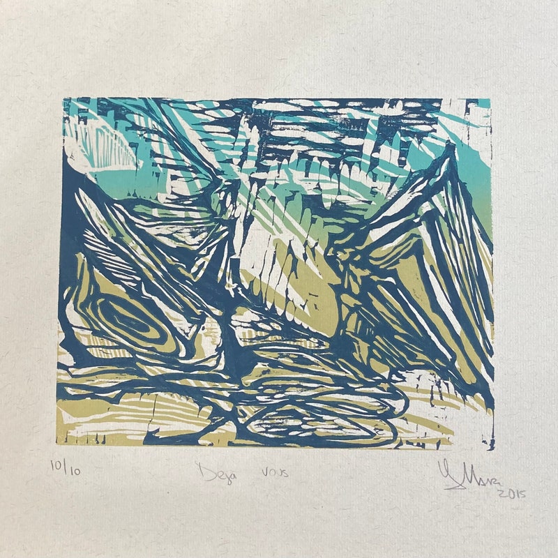 Reduction Woodcut - Etsy