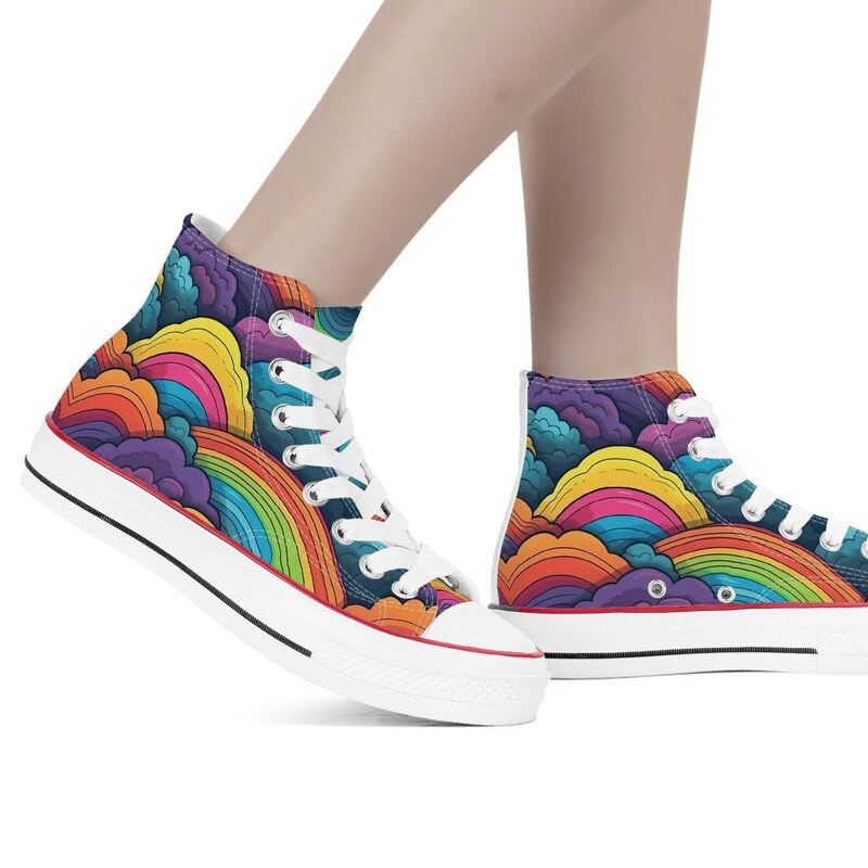 Rainbow Converse - Etsy
