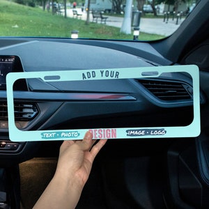 Australian License Number Plate Frame 2 Sizes Personalized Car Tag ...
