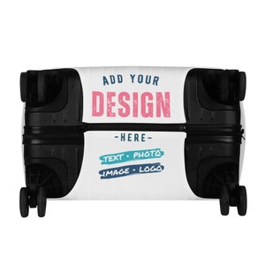 Custom Luggage Cover Personalized Elastic Suitcase Wrap Protector 4 ...