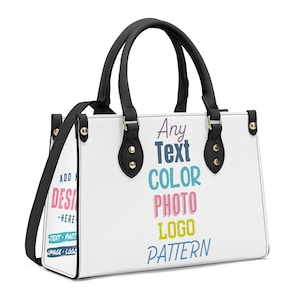 Custom Handbag Faux Leather Purse Personalized Luxury Shoulder Bag With ...