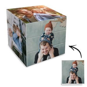 Personalized Photo Rubik's Cube With Matching Gift Box Custom Puzzle ...