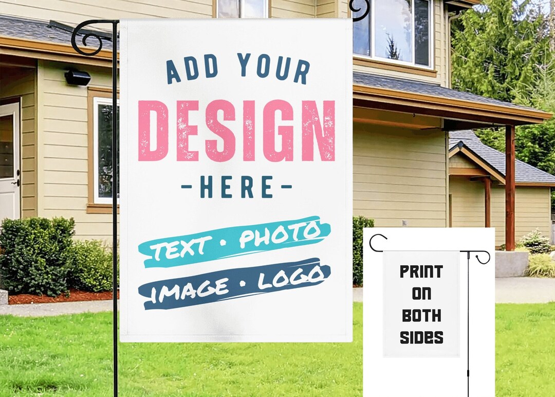 Custom Garden Flags Personalized Flag Double Sided Garden Decoration ...
