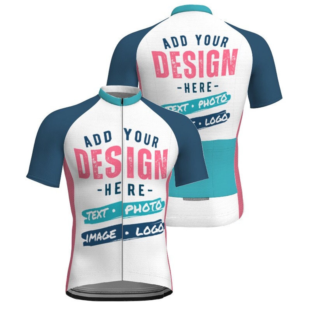 Custom Mens Cycling Shirt Personalized Cycling Jersey Customizable ...