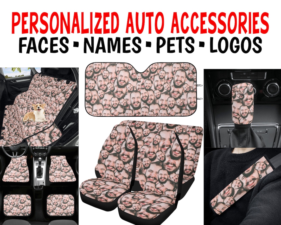 Custom Face Seat Covers for Vehicles Personalized Car Seat Covers ...
