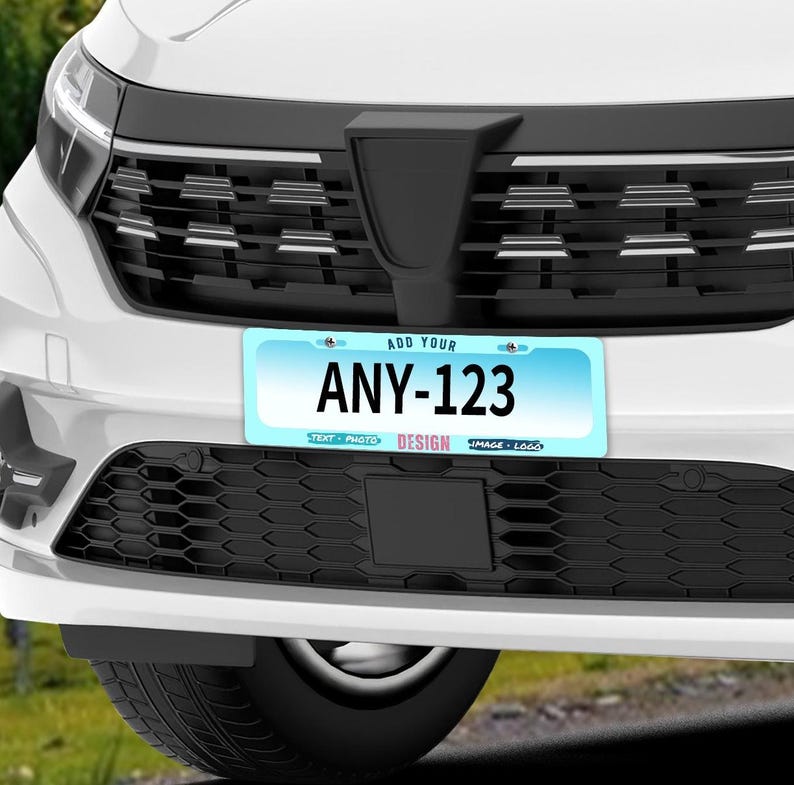 Australian License Number Plate Frame 2 Sizes Personalized Car Tag ...